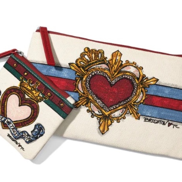 Brighton | Bags | Brighton 29 Utility Pouch Coin Set In Love We Trust ...